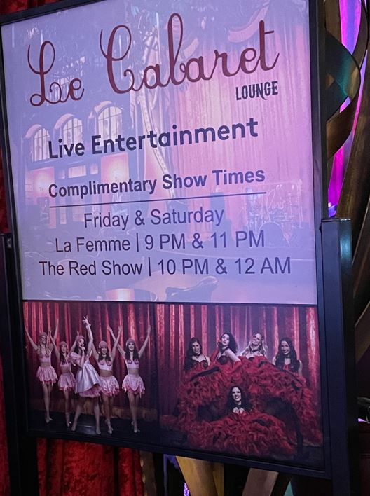 Can-Can Show at Le Cabaret Lounge at Paris – Las Vegas Advisor